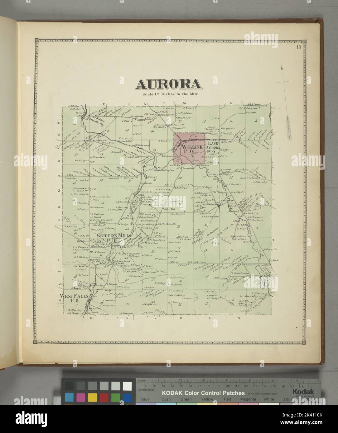Aurora Township Cartographic. Atlases, Maps. 1866. Lionel Pincus and ...