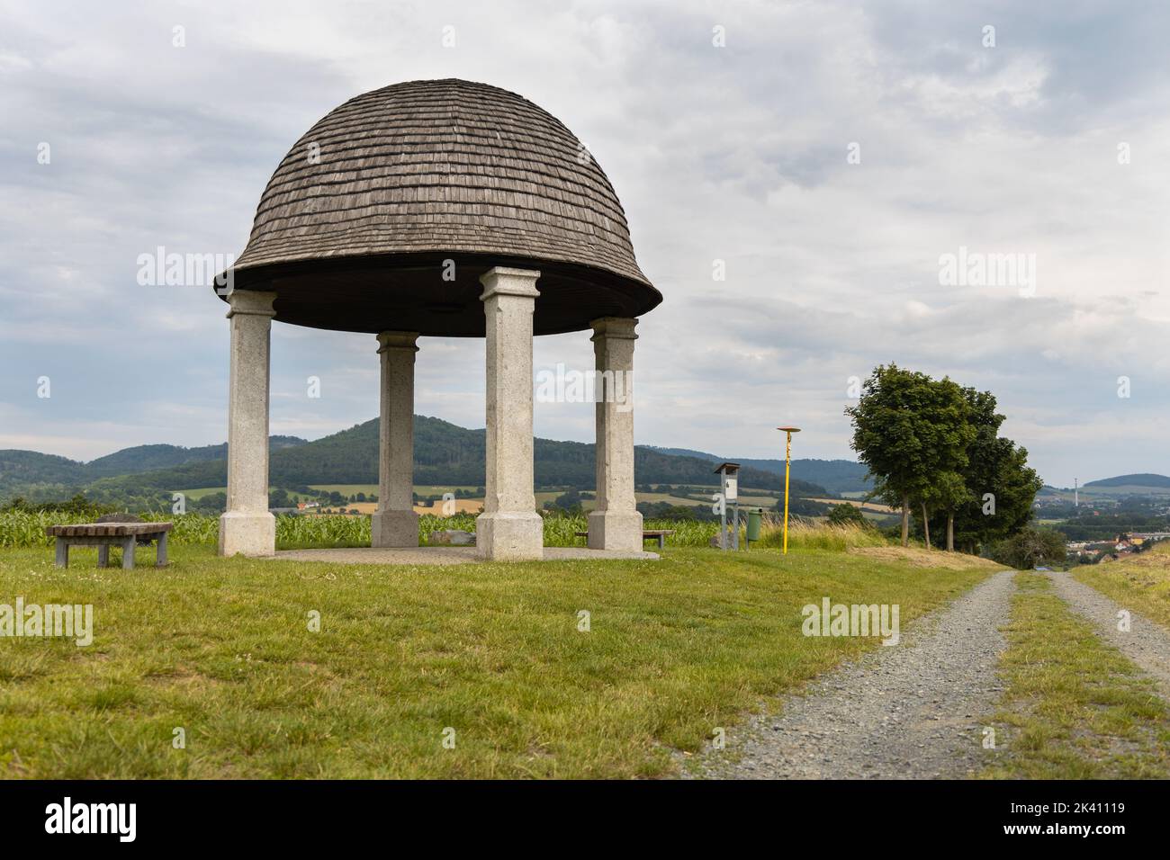 Gloriet hat monument in Kout na Sumave, Hussite battle memorial ...
