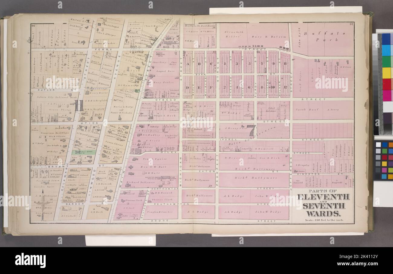 Parts of Eleventh and Seventh Wards. Cartographic. Maps. 1872. Lionel ...