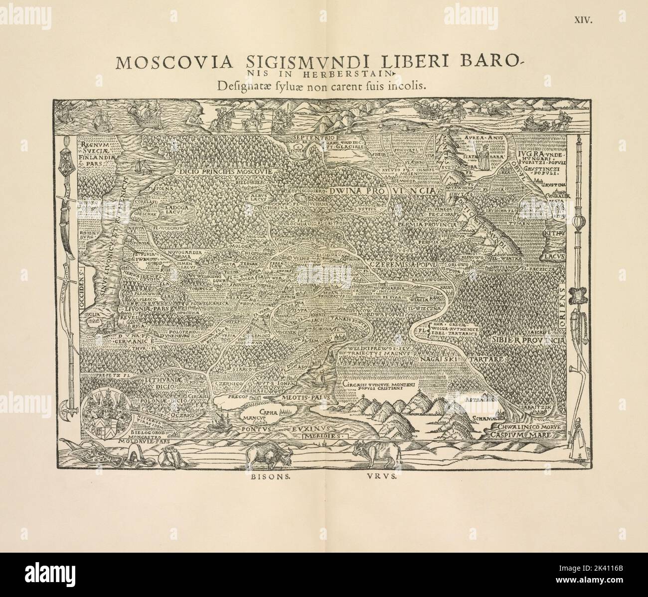 Moscovia map hi-res stock photography and images - Alamy