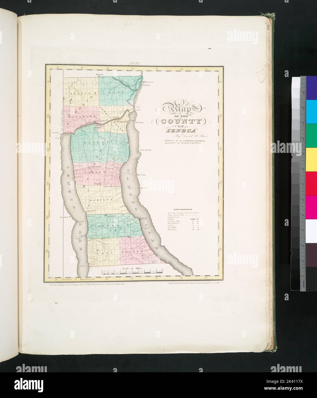 Map of the county of Seneca Cartographic. Atlases, Maps. 1829. Lionel ...