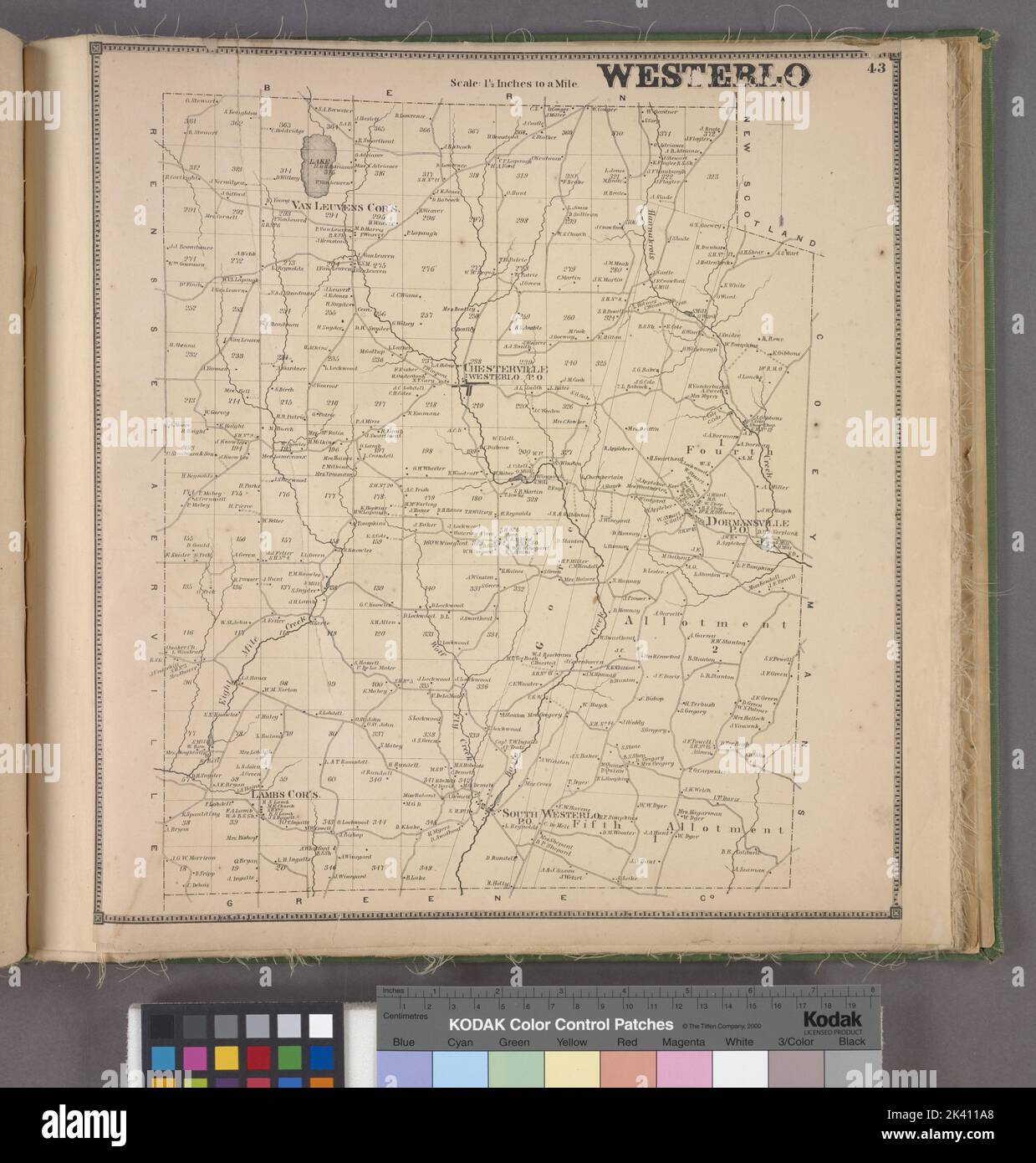 Westerlo Township Cartographic. Atlases, Maps. 1866. Lionel Pincus and ...
