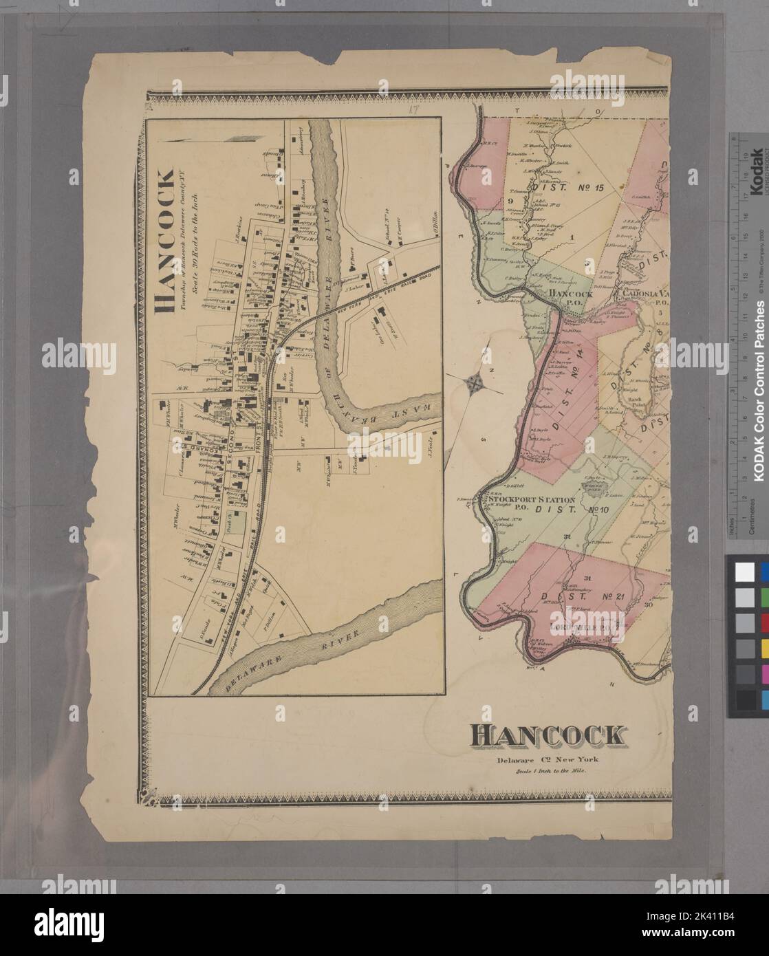 Map of hancock hi-res stock photography and images - Alamy