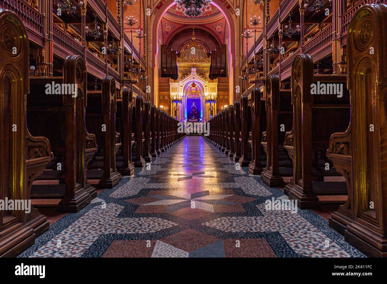 Inside of a Synagogue Stock Photo - Alamy