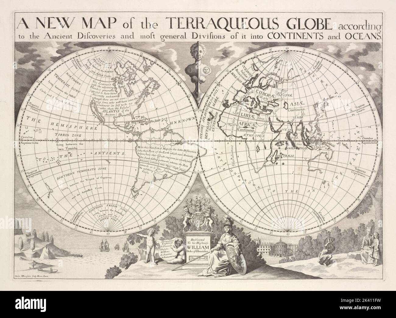 A new map of the terraqueous globe according to the ancient discoveries ...
