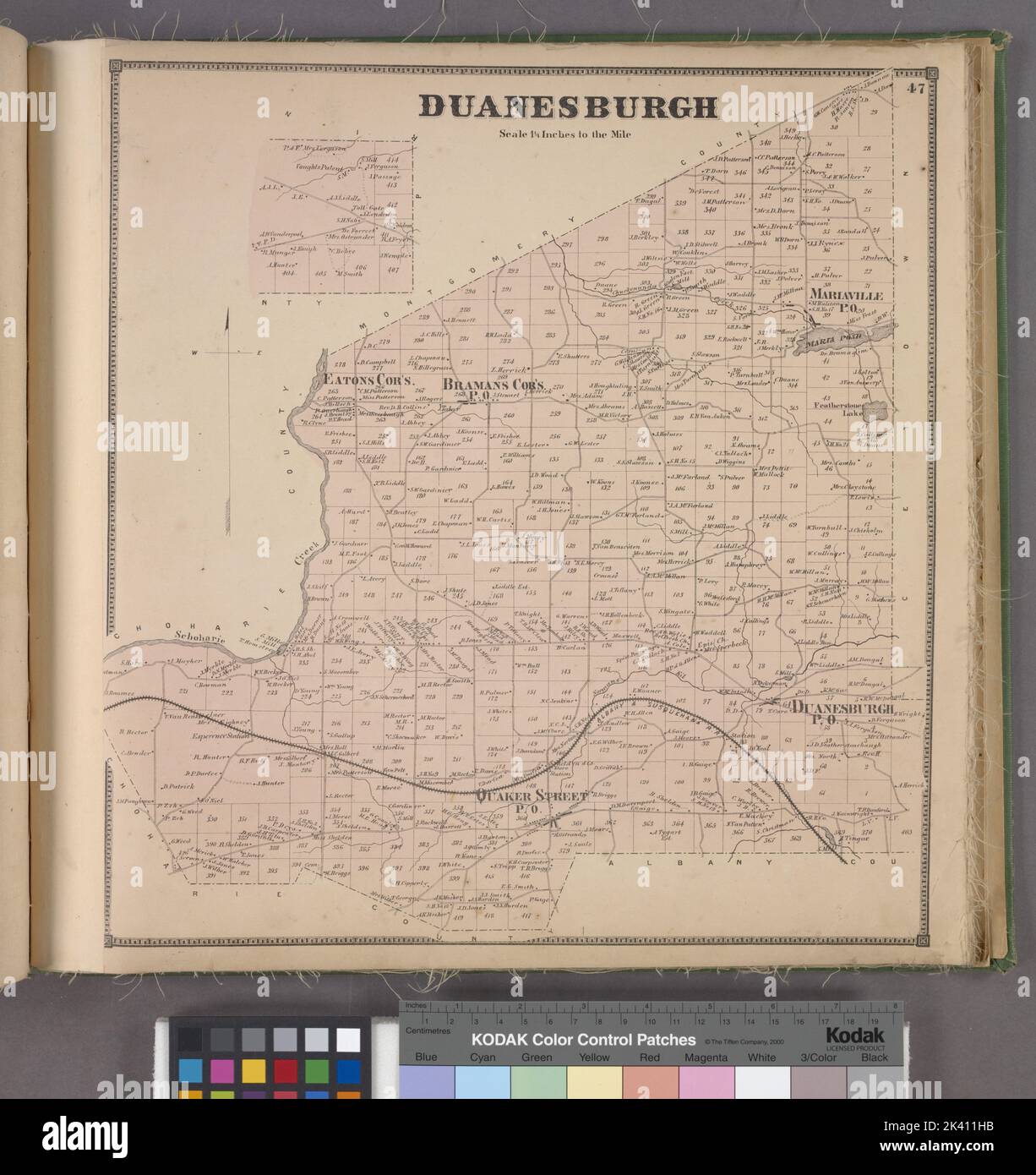 Duanesburgh Township Cartographic. Atlases, Maps. 1866. Lionel Pincus ...