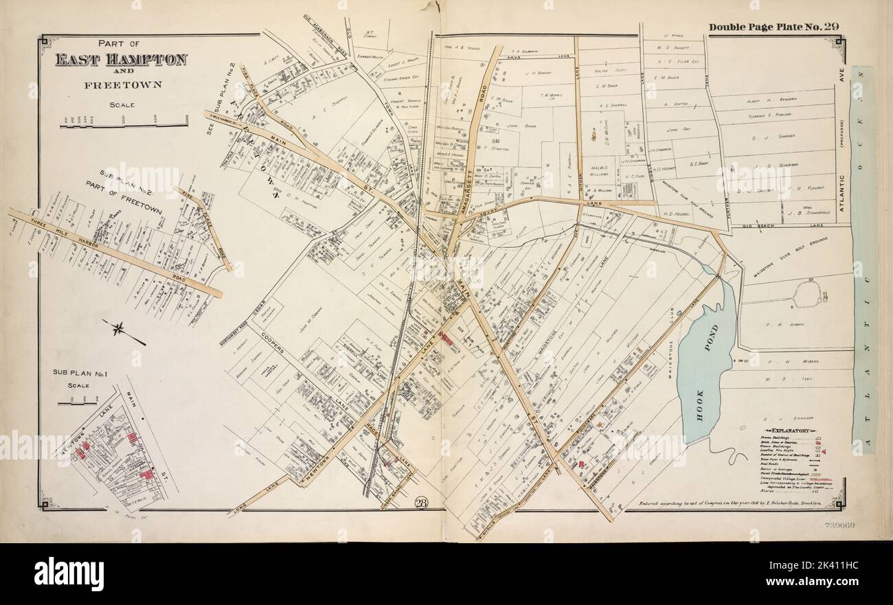 Part of East Hampton and Freetown Cartographic. Atlases, Maps. 1915 ...