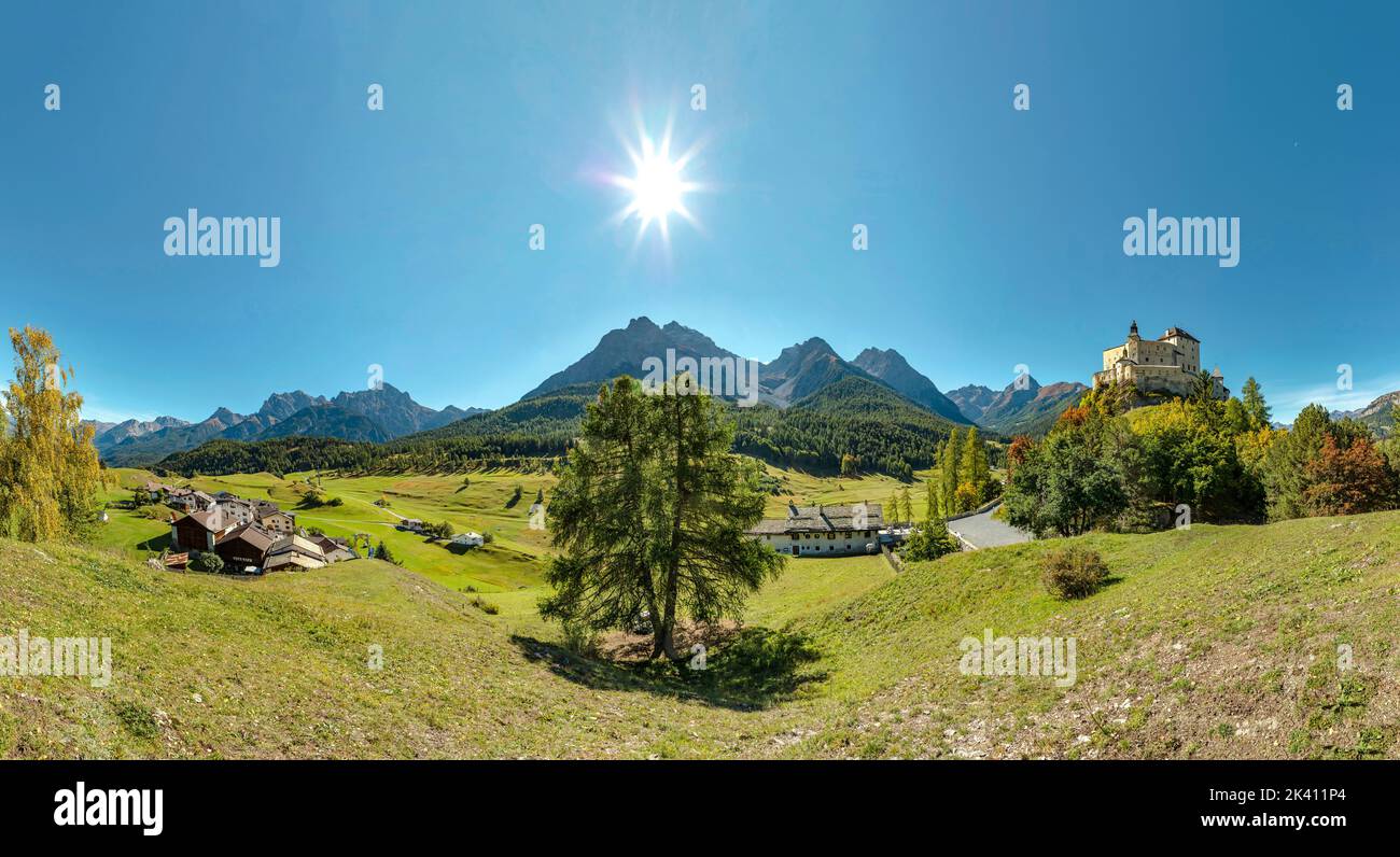 Tarasp castle *** Local Caption *** Tarasp - Scuol, Graubünden ...