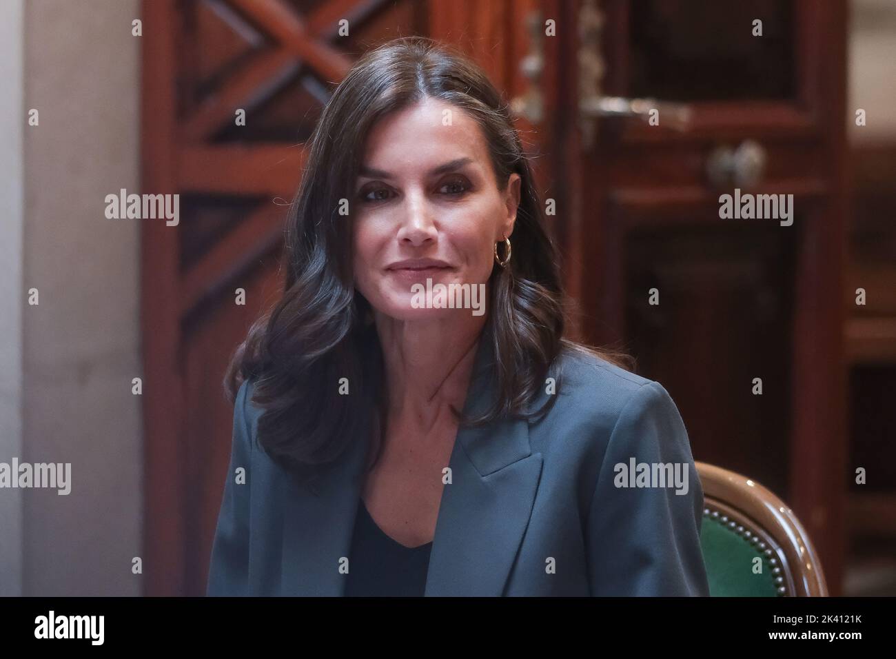 Queen Letizia Of Spain attends a meeting at The Royal Spanish Academy ... Queen Letizia Of Spain attends a meeting at The Royal Spanish Academy ...