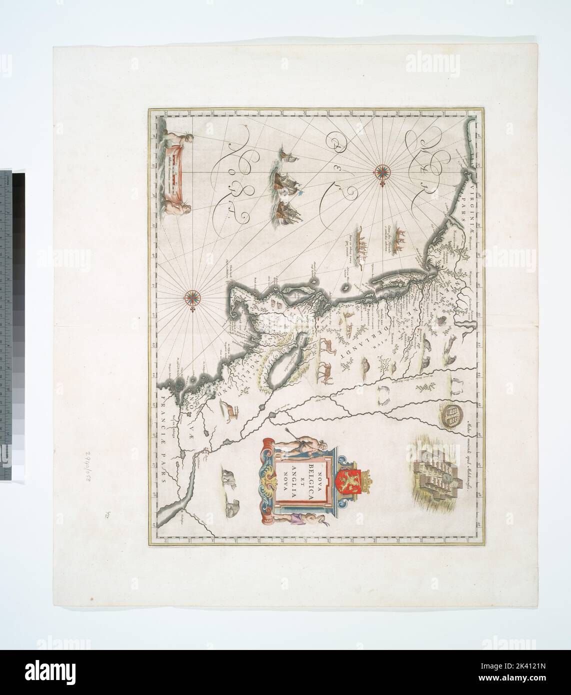 Nova Belgica et Anglia Nova. Cartographic. Maps. 1662. Lionel Pincus ...