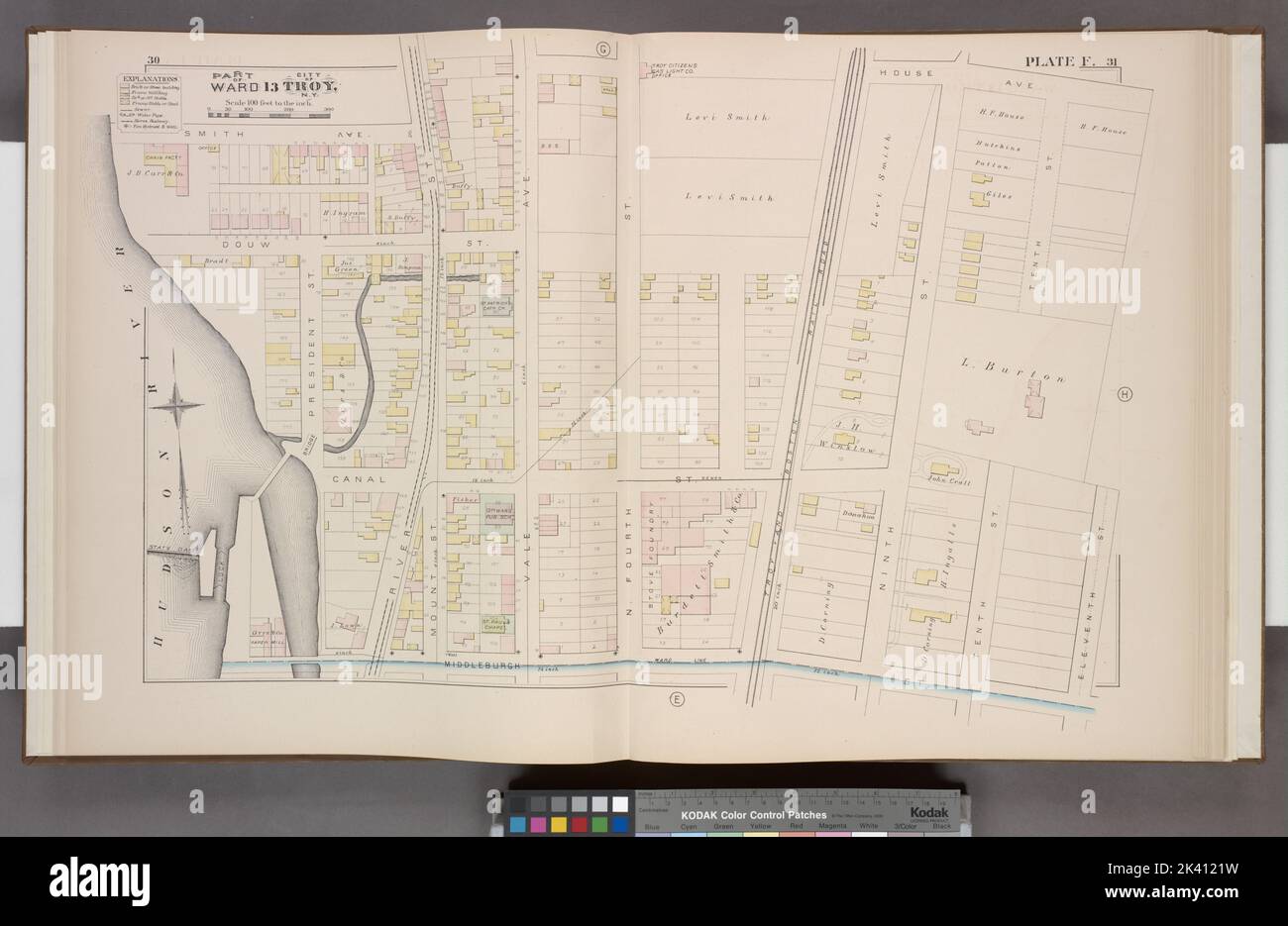 Part of Ward 13. Plate F. Cartographic. Atlases, Maps. 1881. Lionel ...