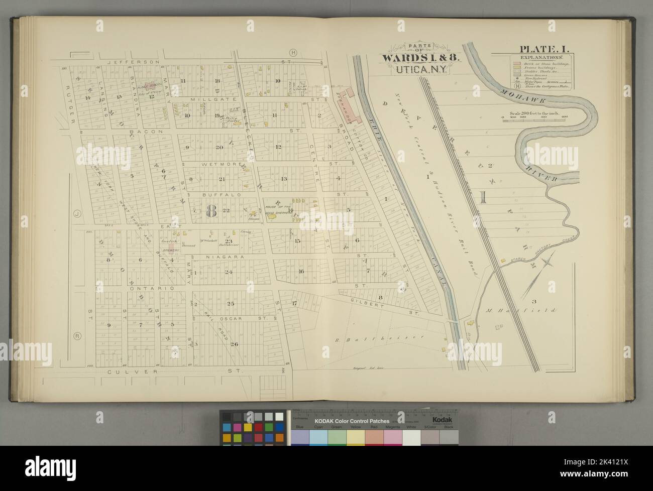 Parts of Wards 1. & 8. Cartographic. Atlases, Maps. 1883. Lionel Pincus ...