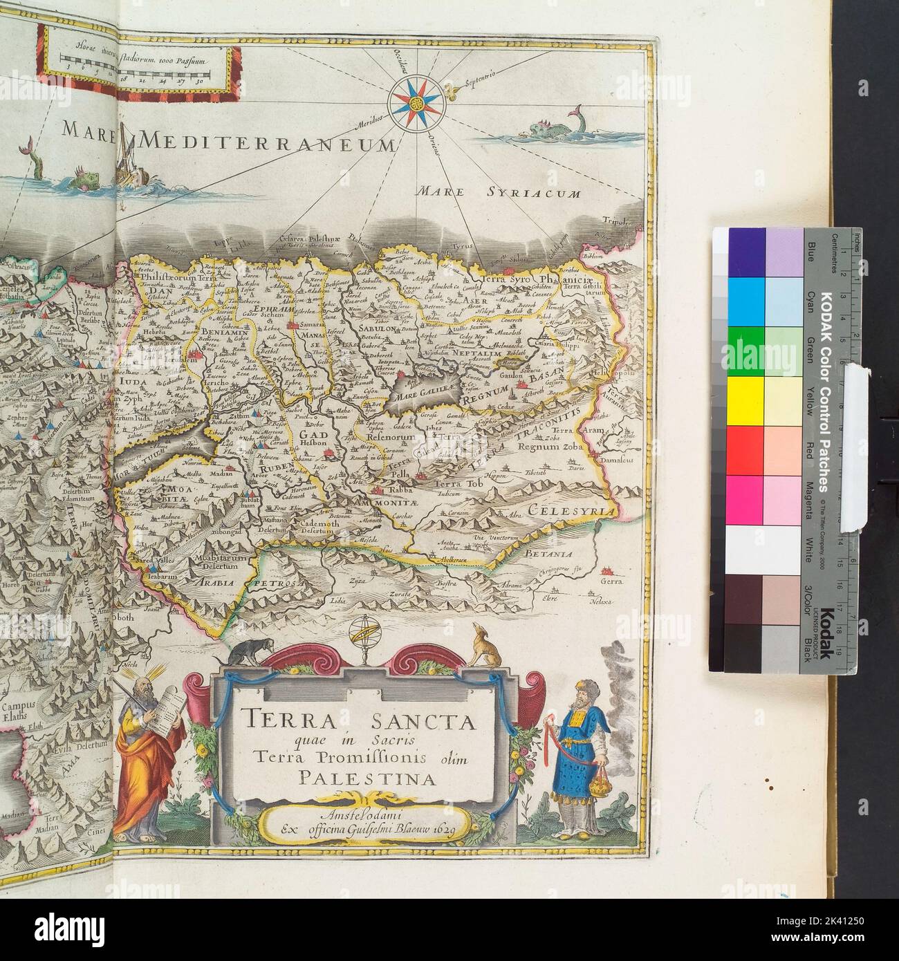 Terra Sancta quae in Sacris Terra Promissionis olim Palestina. Blaeu ...