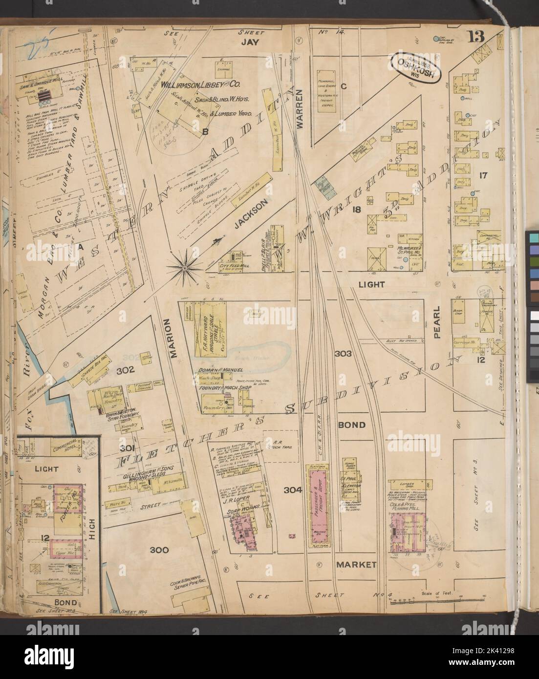 Oshkosh, Wisconsin ... : corrected November, 1885 ... Sanborn Map ...