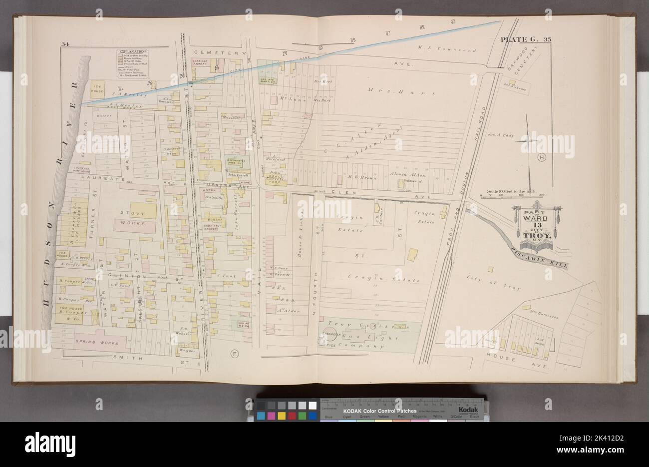 Part of Ward 13. Plate G. Cartographic. Atlases, Maps. 1881. Lionel ...