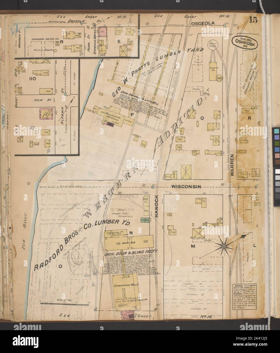 1885 fire map hi-res stock photography and images - Alamy