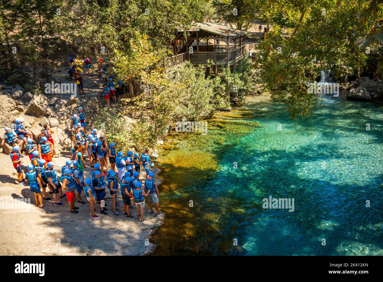 Manavgat, Turkey - September 12, 2022: Canyoning and rafting trip of ...
