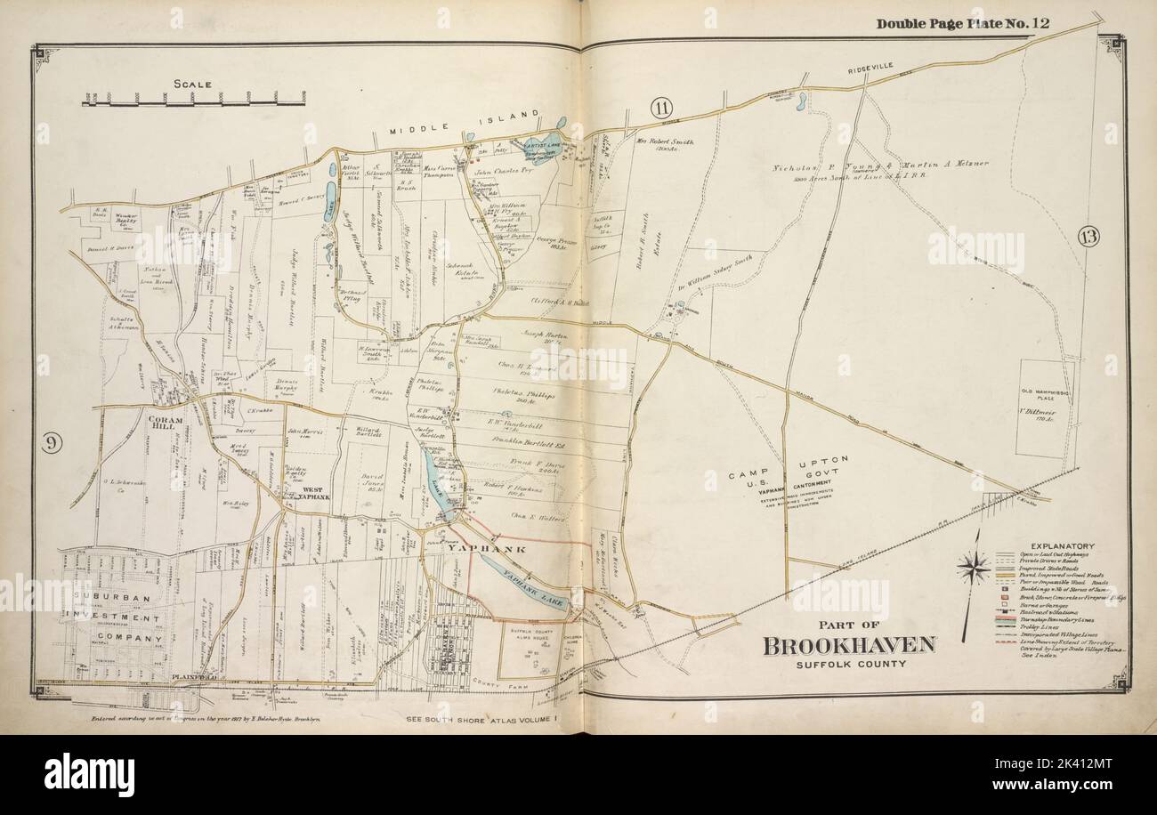 Part of Brookhaven Suffolk County Cartographic. Atlases, Maps. 1915 ...