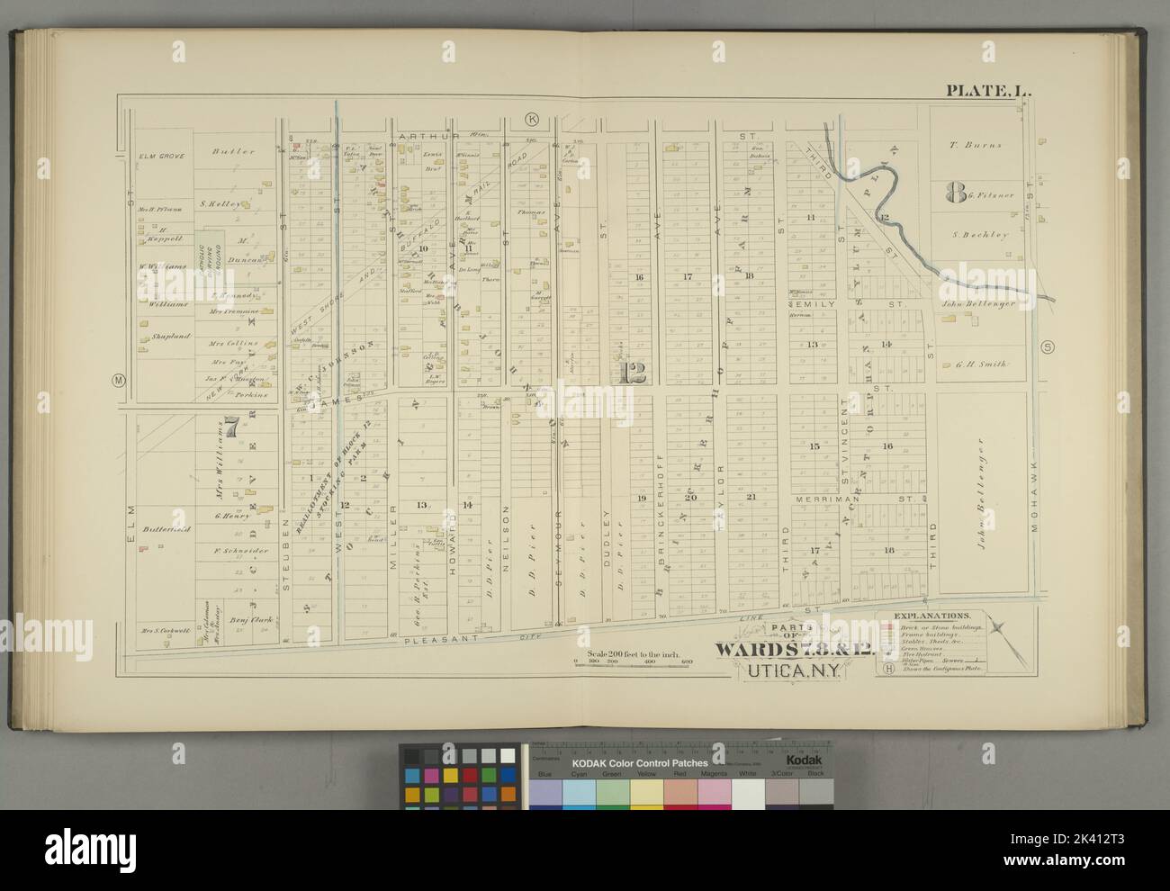 Parts of Wards 7. 8. & 12. Cartographic. Atlases, Maps. 1883. Lionel ...