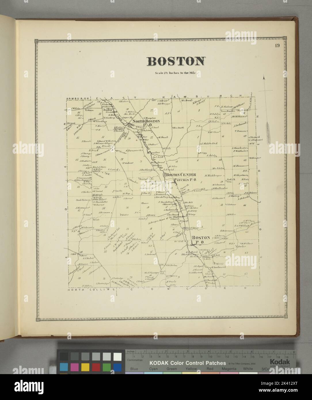 Boston Township Cartographic. Atlases, Maps. 1866. Lionel Pincus and ...
