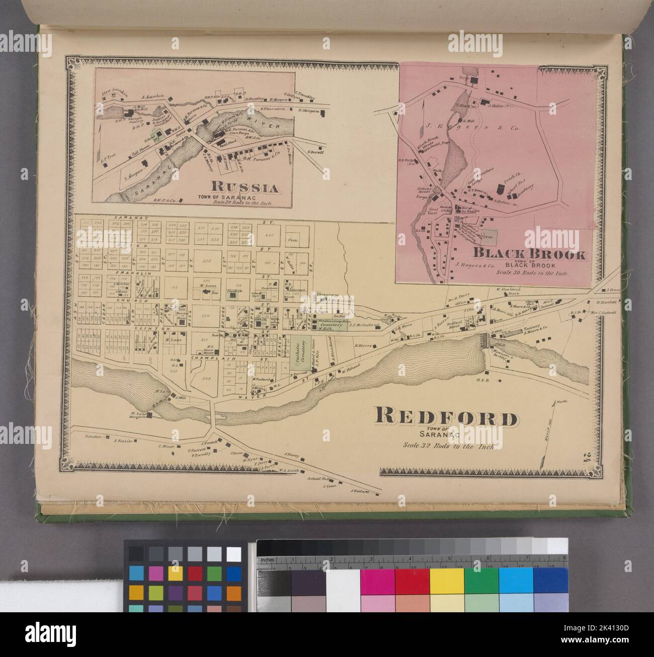 Russia Village; Black Brook Village; Redford Village Cartographic ...