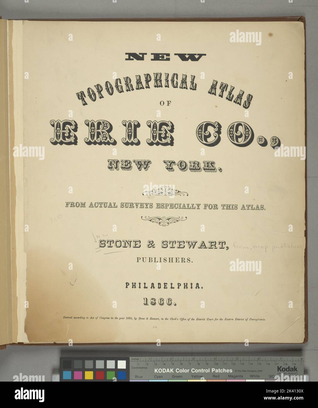 New Topographical Atlas of Erie Co., New York Cartographic. Atlases ...