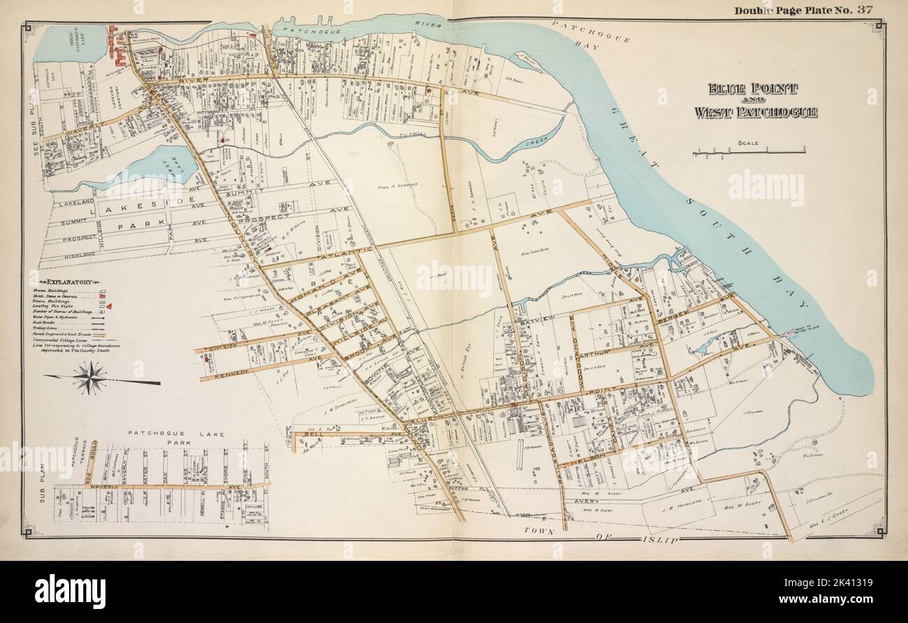 Blue Point and West Patchogue Cartographic. Atlases, Maps. 1915 - 1917 ...
