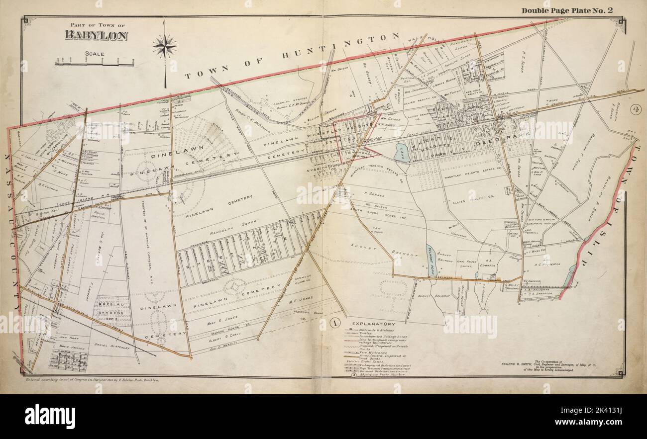 Part of Town Babylon Cartographic. Atlases, Maps. 1915 - 1917. Lionel ...