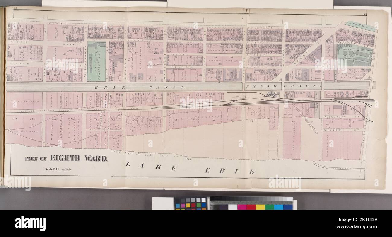 Part of Eighth Ward. Cartographic. Maps. 1872. Lionel Pincus and ...