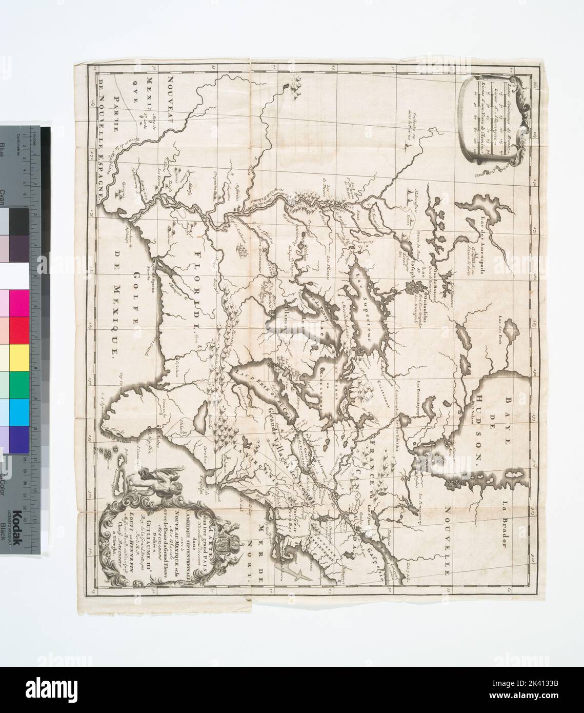 Carte d'un tres grand pais nouvellement découvert dans l'Amerique ...