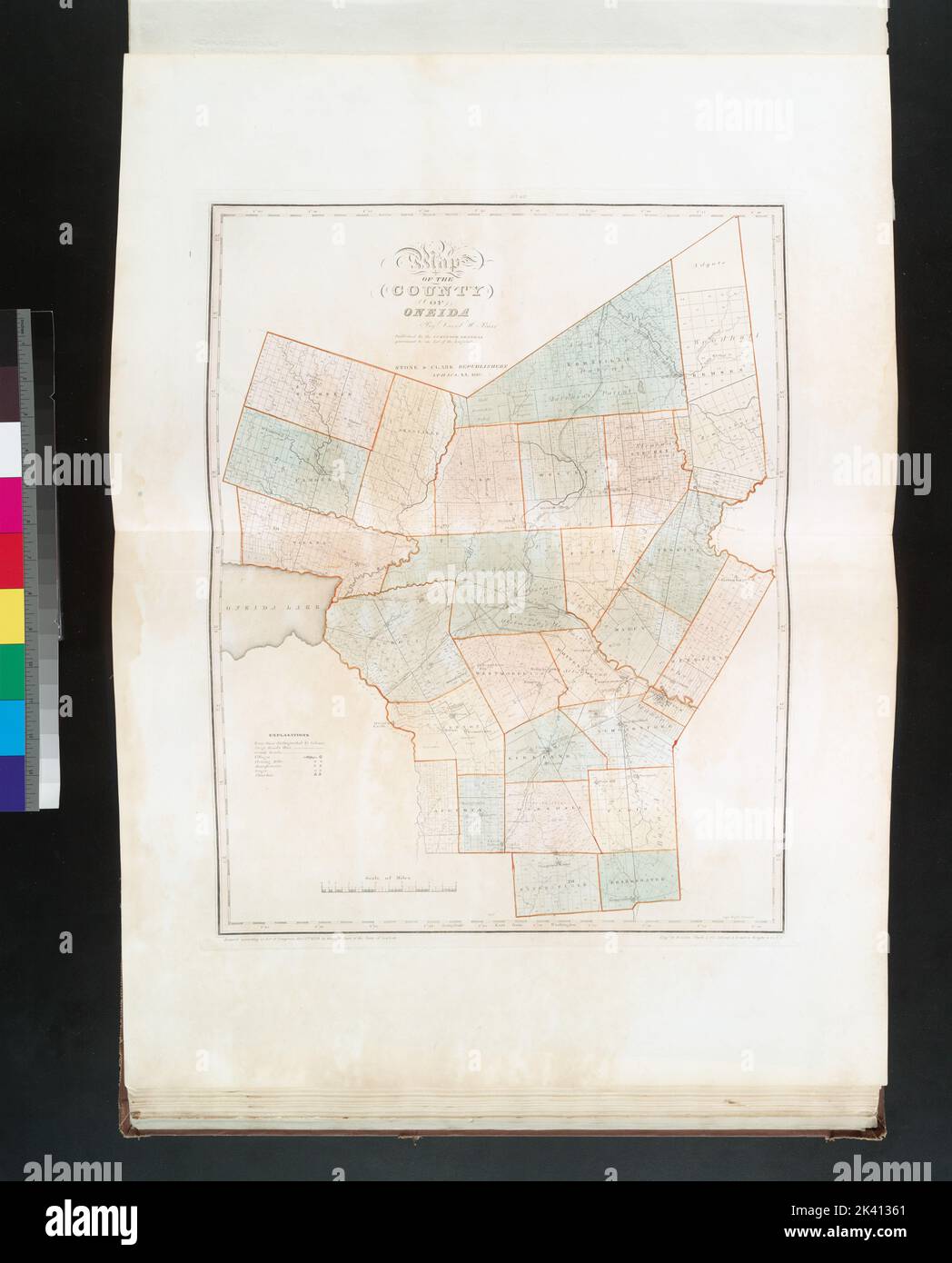Map of the county of Oneida Cartographic. Atlases, Maps. 1841. Lionel ...