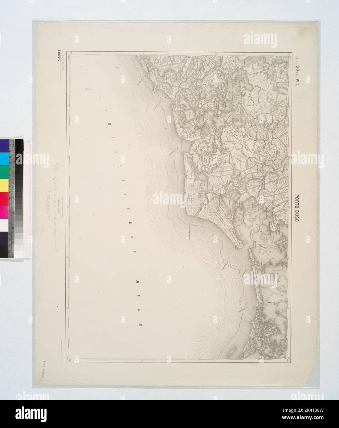 Porto Buso. Cartographic. Maps, Topographic maps. 1911. Lionel Pincus ...