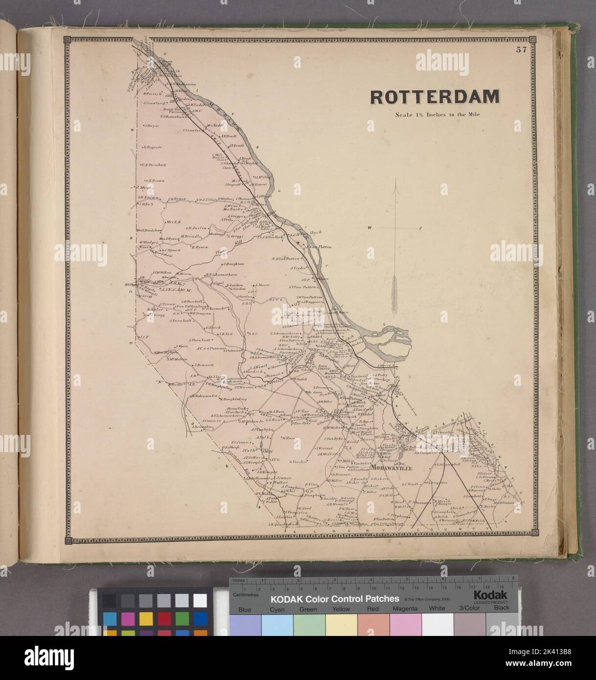 Rotterdam Township Cartographic. Atlases, Maps. 1866. Lionel Pincus and ...