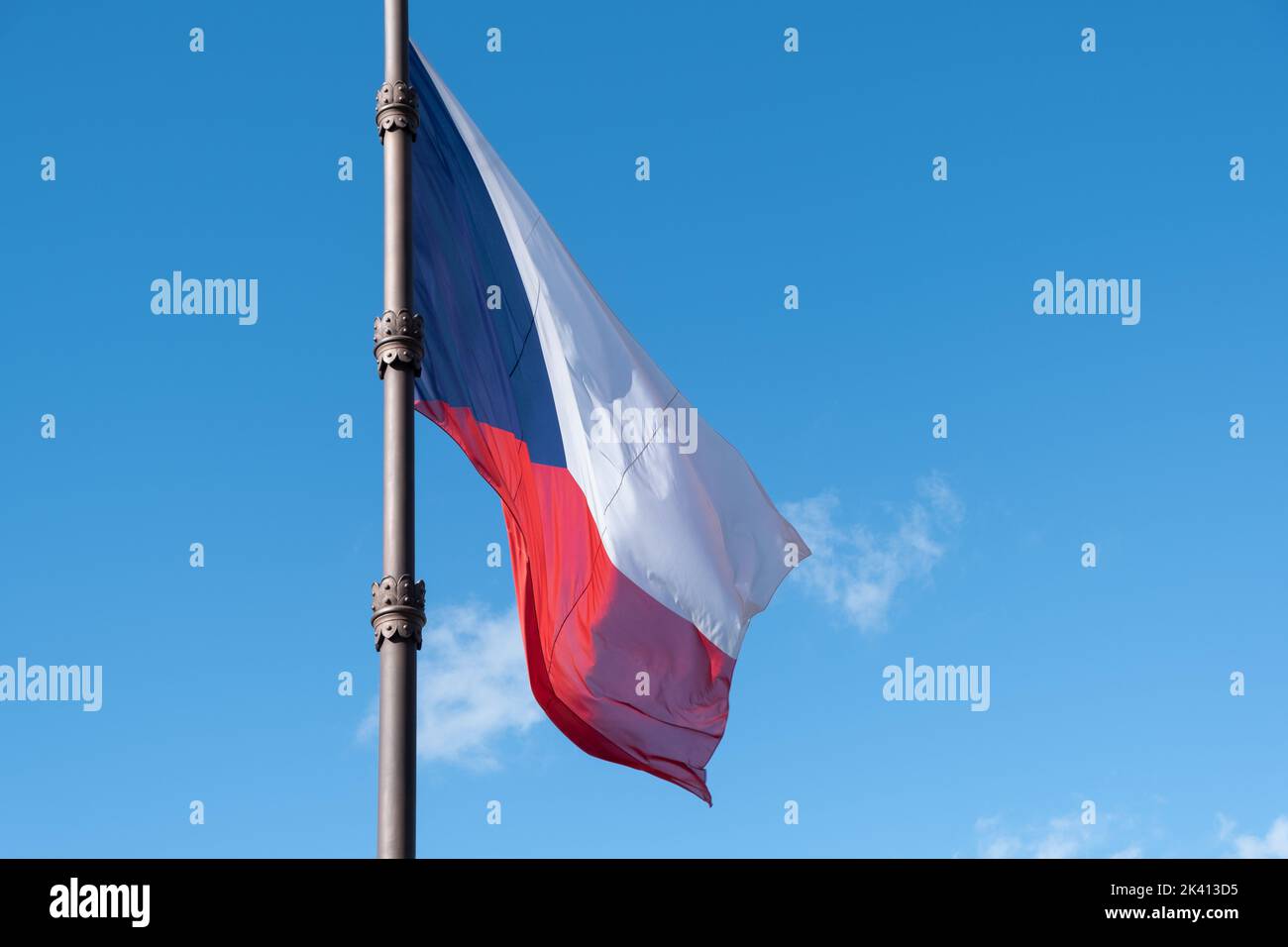 Czech flag waving against hi-res stock photography and images - Alamy