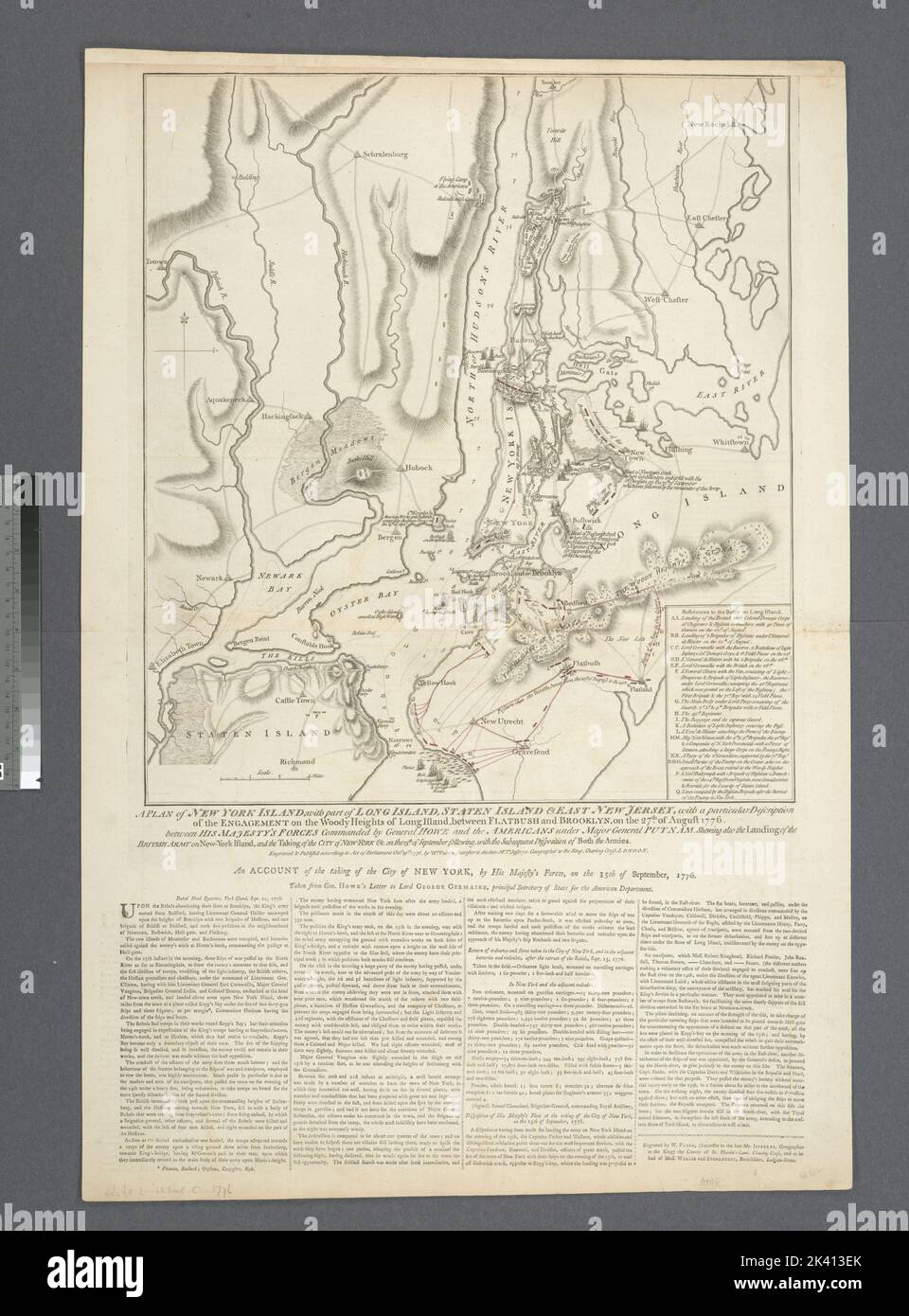 A plan of New York Island, with part of Long Island, Staten Island ...