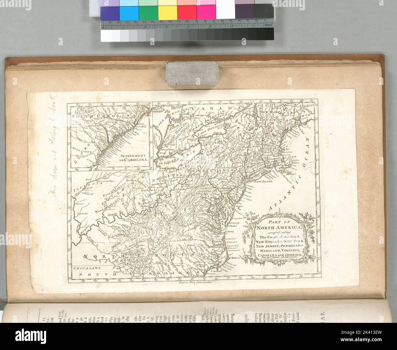 Virginia 1760 map hi-res stock photography and images - Alamy