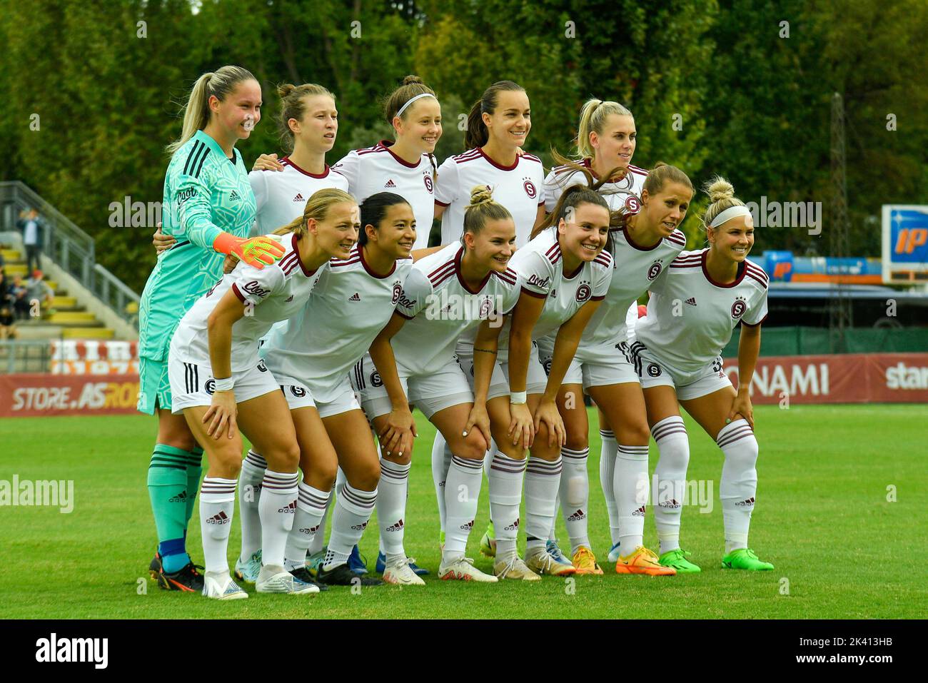Sparta Praha team during the UEFA Women’s Champions League 2022/23 ...
