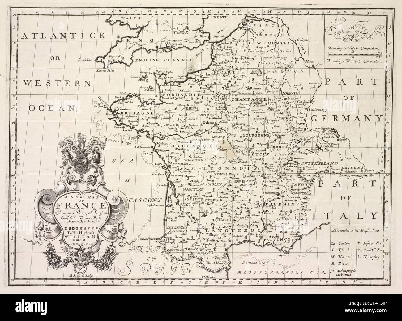 New france 1700 map hi-res stock photography and images - Alamy