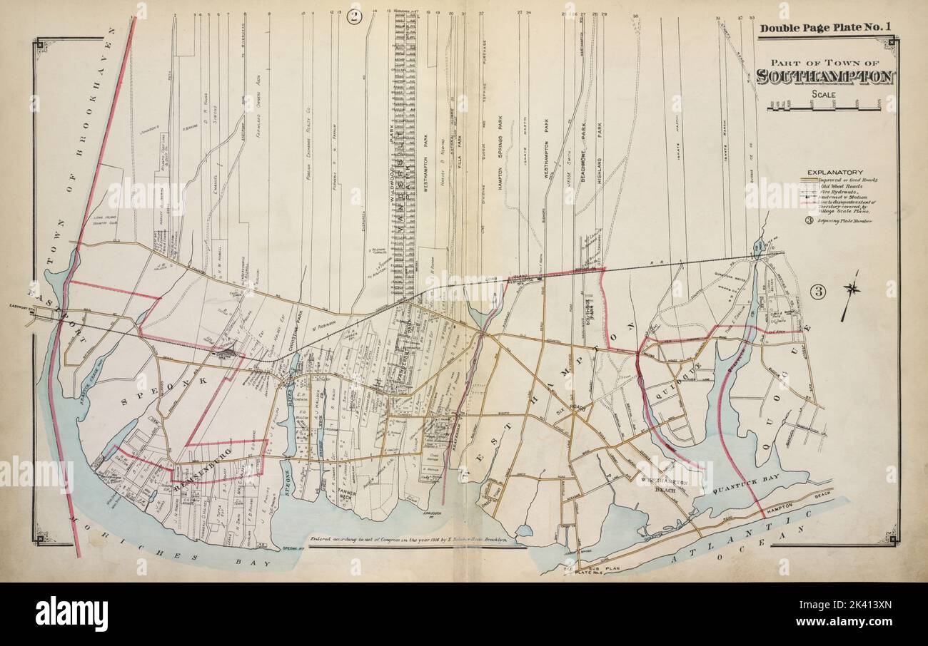 Part of Town of Southampton Cartographic. Atlases, Maps. 1915 - 1917 ...