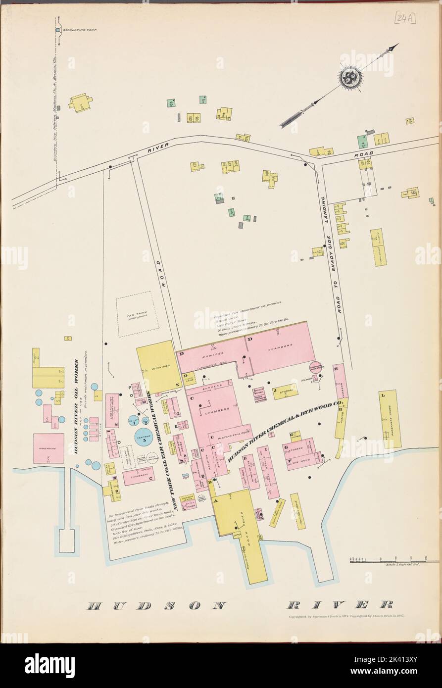 Hudson County, V. 8, Double Page Plate No. 24A Map bounded by River Rd ...