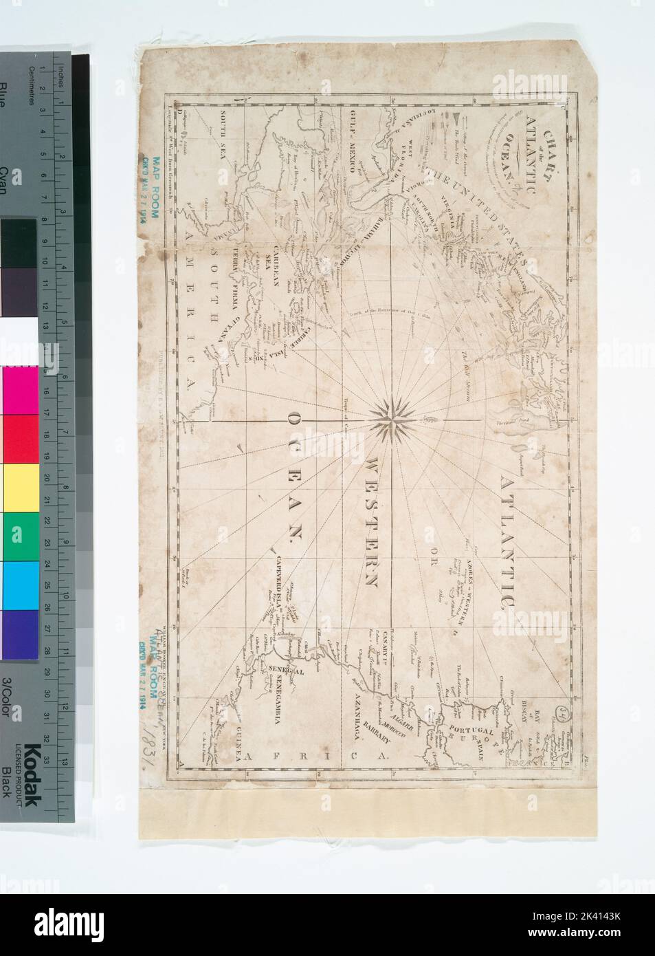 Chart of the Atlantic Ocean : with an illustration of the character and ...