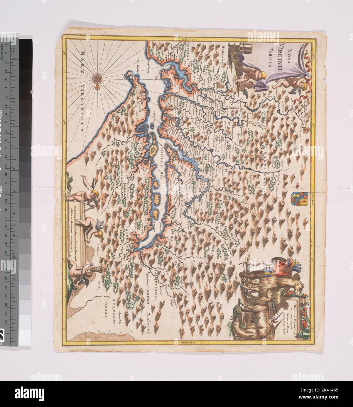 Nova Virginiae tabula. Cartographic. Maps. 1671. Lionel Pincus and ...