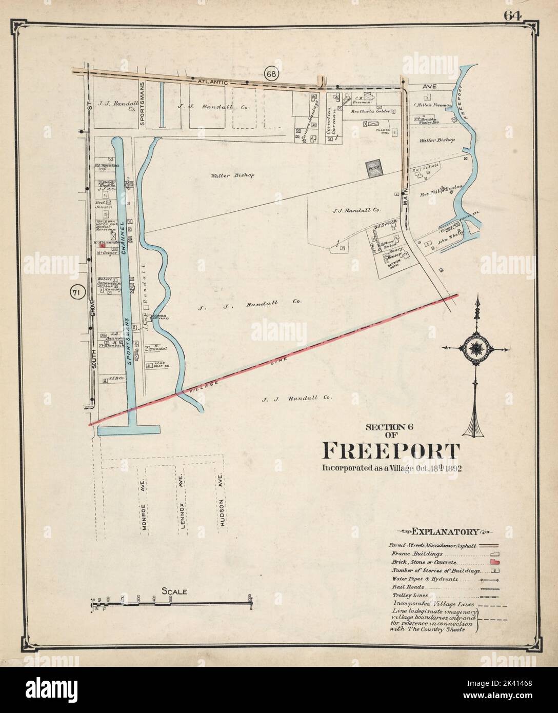 Section 6 of Freeport Cartographic. Atlases, Maps. 1914. Lionel Pincus ...