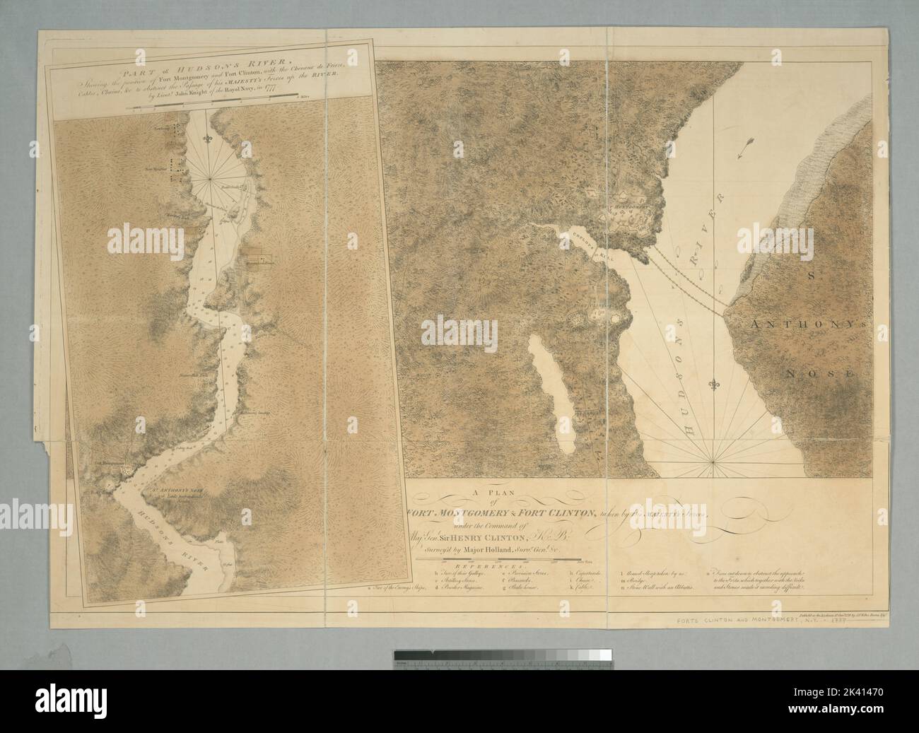 A plan of Fort Montgomery & Fort Clinton, taken by His Majesty's forces ...