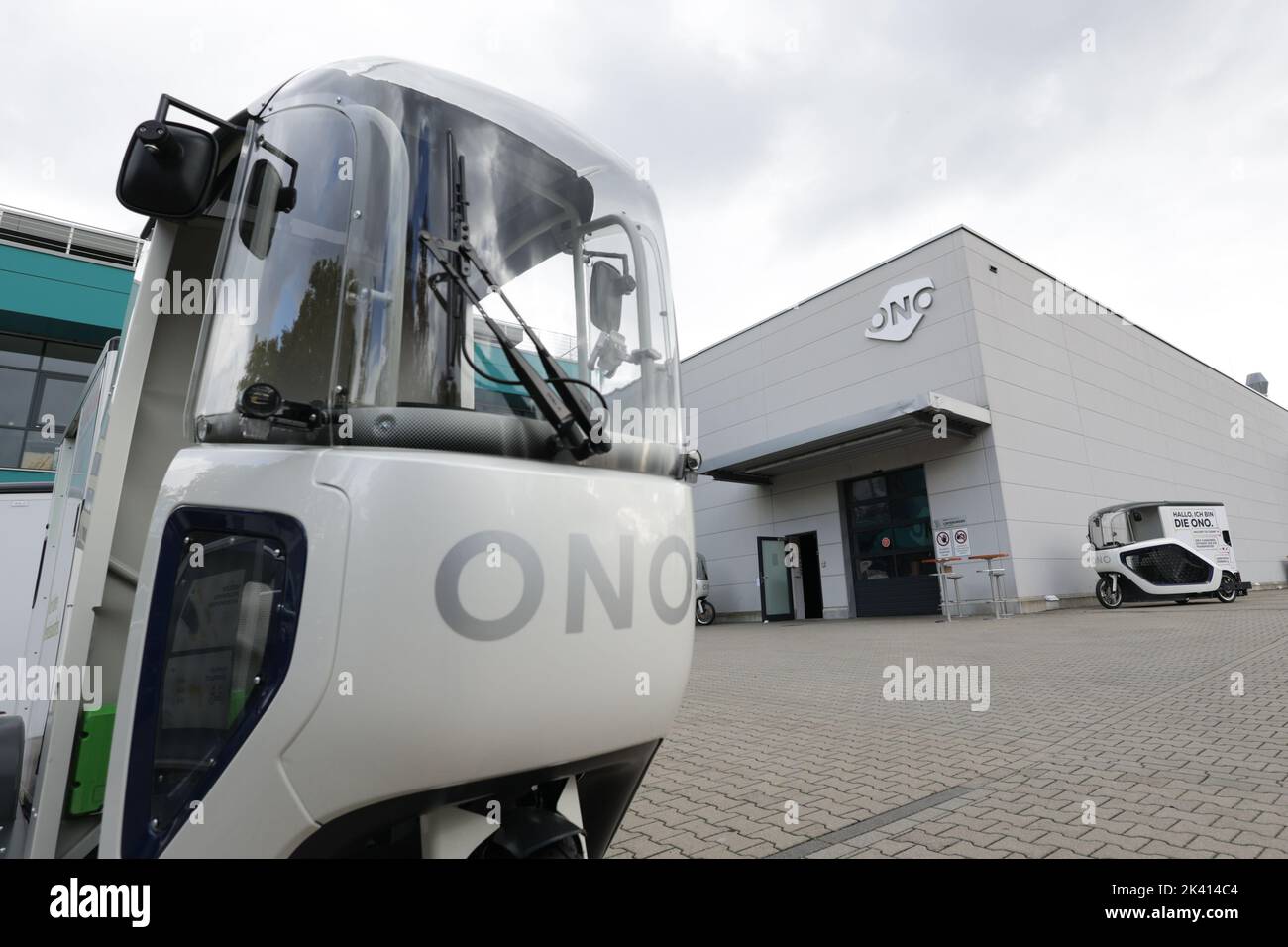 29 September 2022, Berlin: View of the factory premises of ONOMOTION's ...