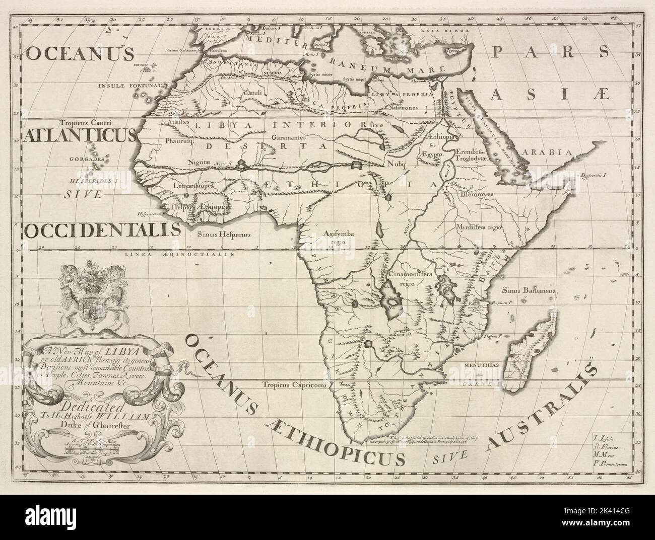 A new map of Libya or old Africk shewing its general divisions, most ...