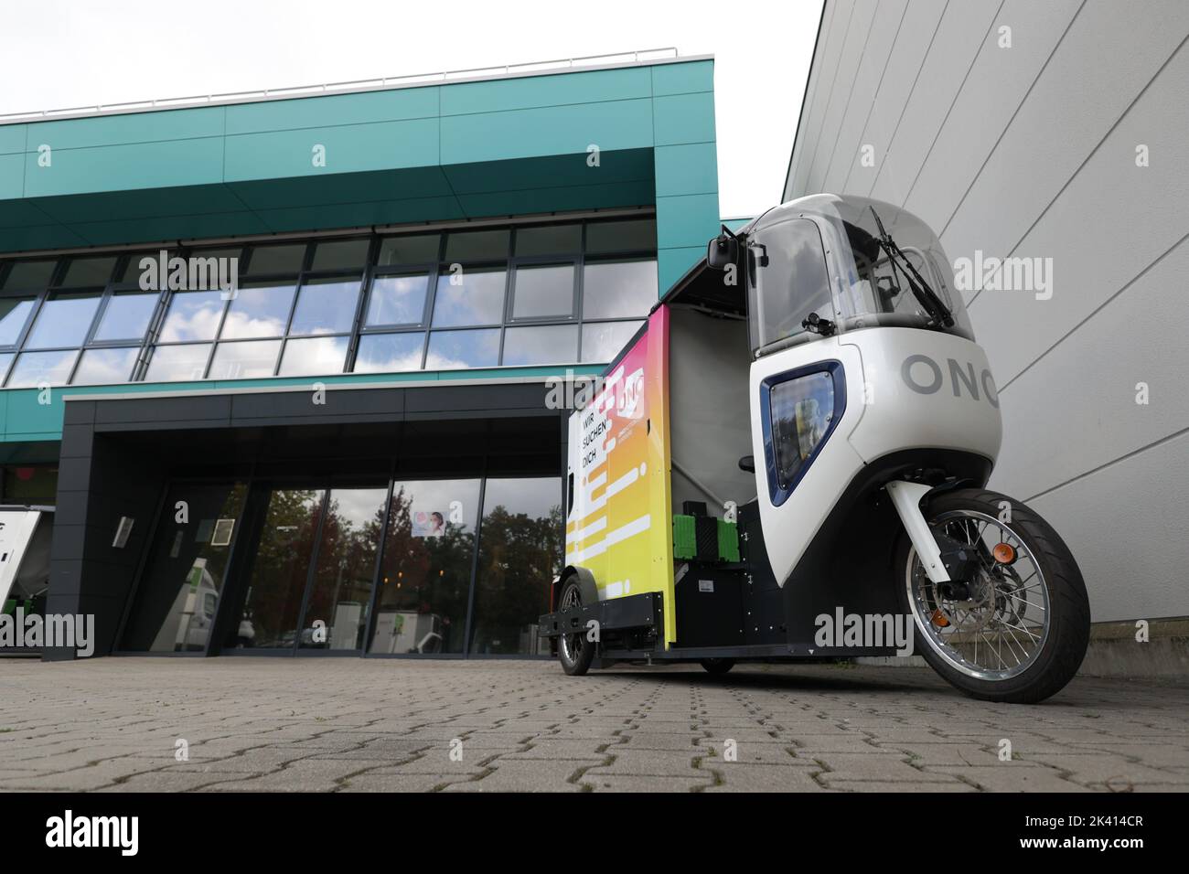 29 September 2022, Berlin: View of the factory premises of ONOMOTION's ...