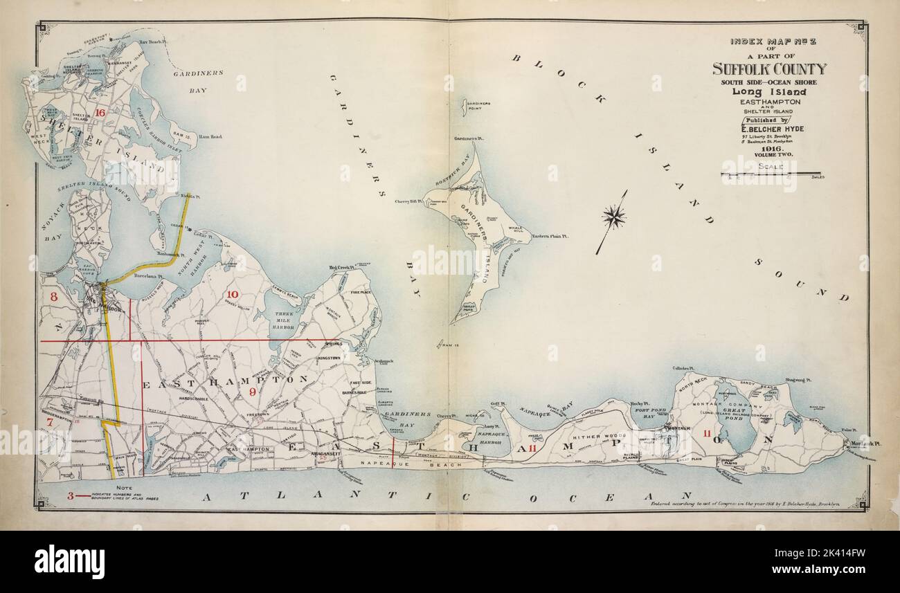Index Map No. 2 of a part of Suffolk County. South Side - Ocean Shore ...