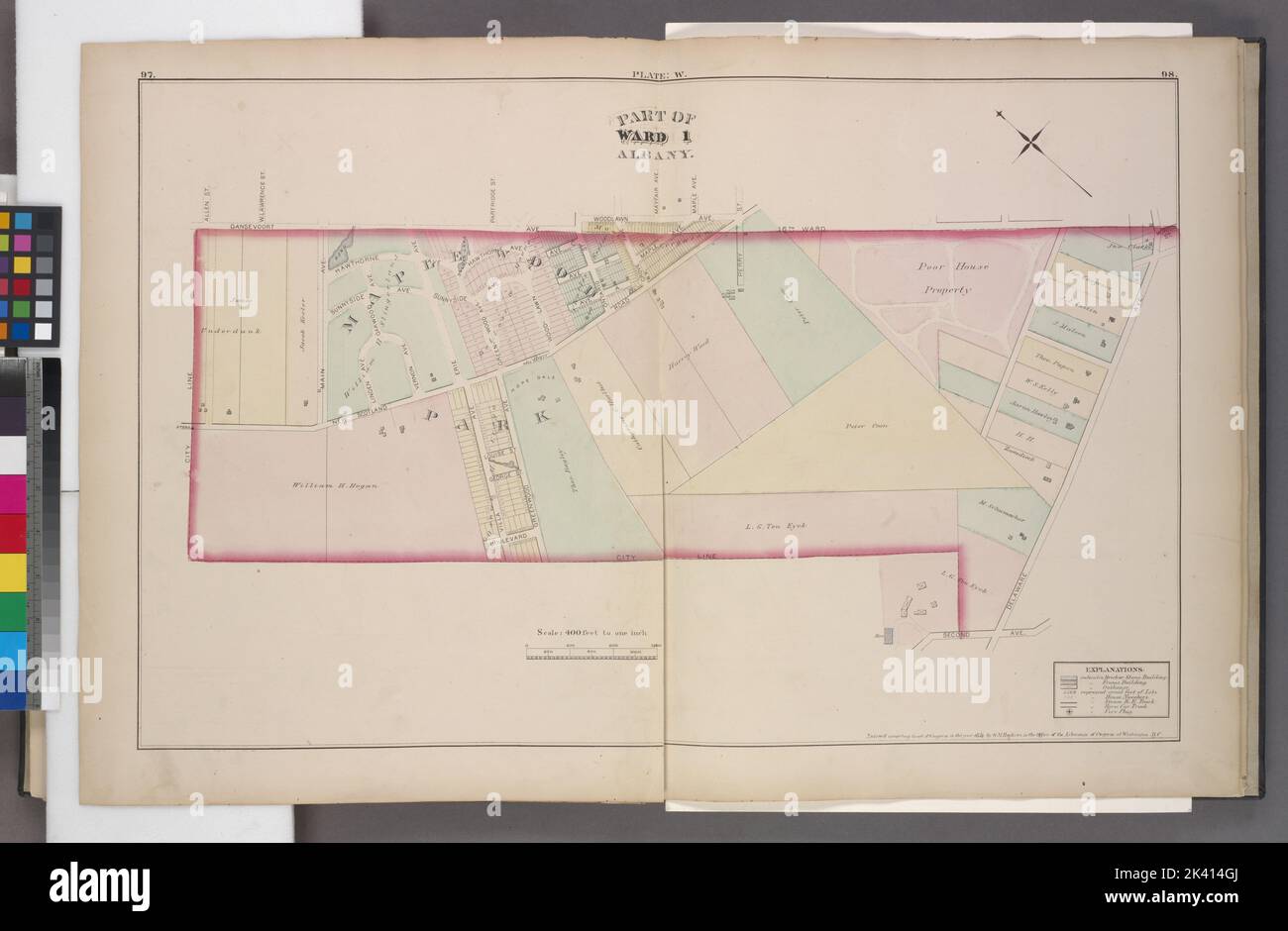 Plate W Cartographic. Atlases, Maps. 1876. Lionel Pincus and Princess ...