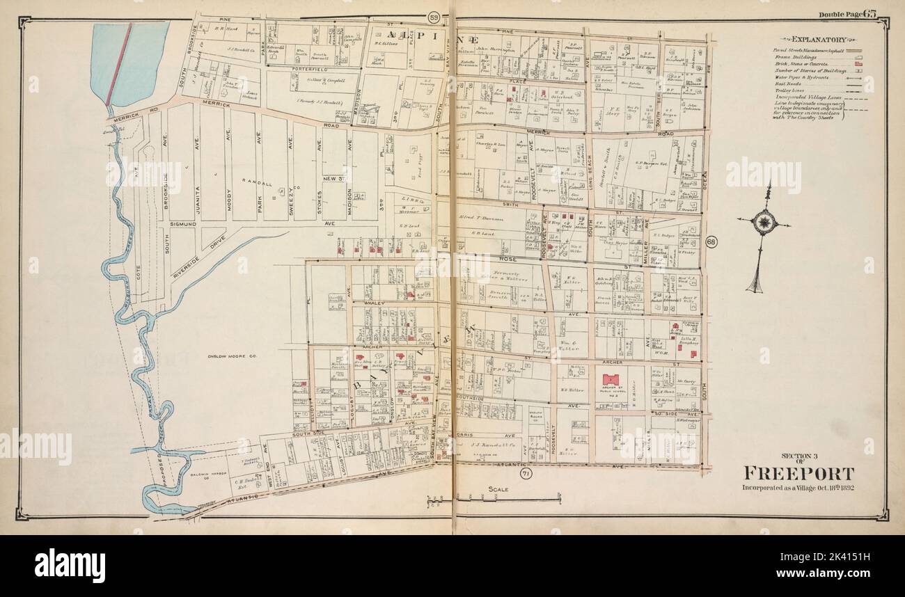 Section 3 of Freeport Cartographic. Atlases, Maps. 1914. Lionel Pincus ...